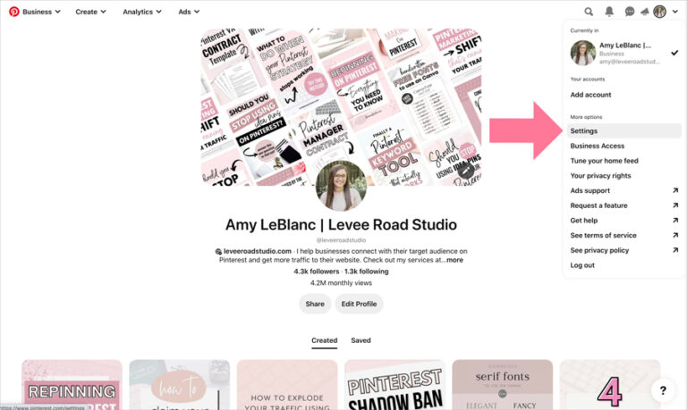How to Claim a Website on Pinterest | Levee Road Studio