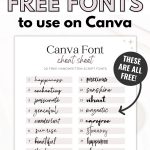 Best Free Script Fonts on Canva (Part 2) | Levee Road Studio