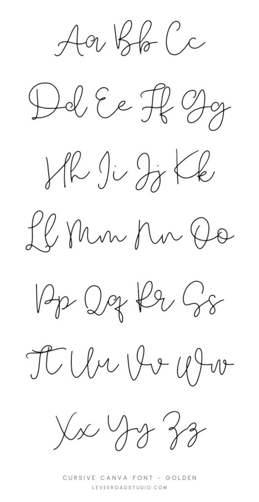 Pretty Cursive Fonts to Use on Canva | Levee Road Studio