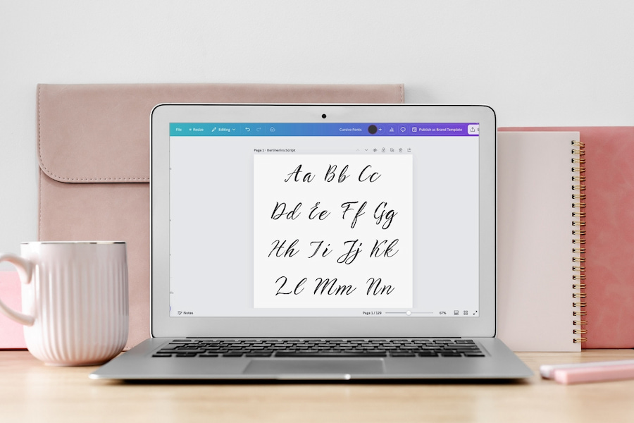 Pretty Cursive Fonts to Use on Canva | Levee Road Studio